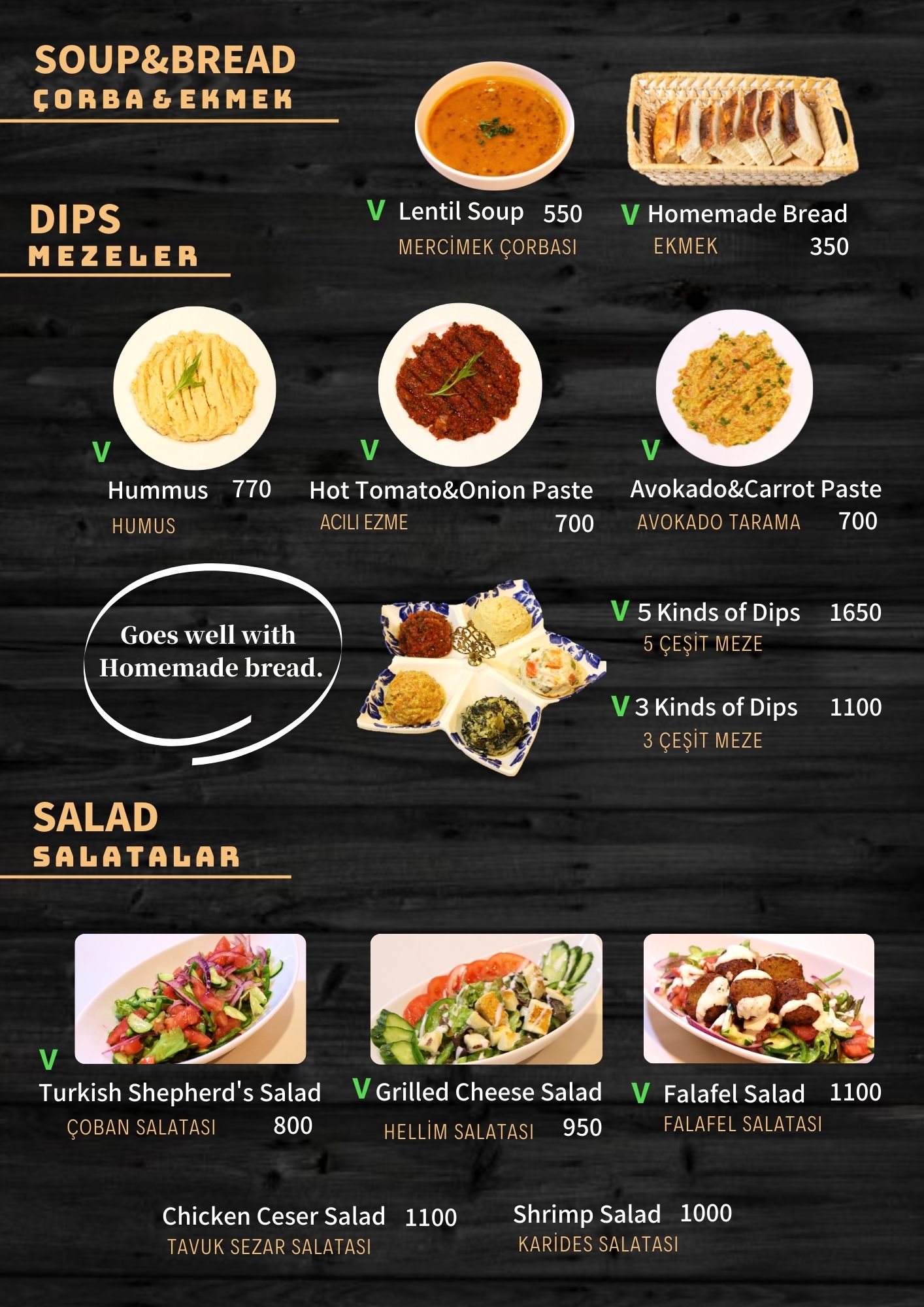 Menu English – Karsiyaka Turkish Restaurant